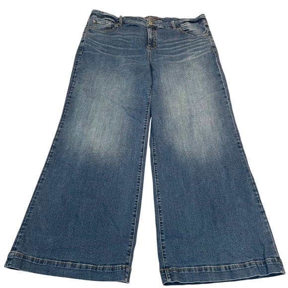 torrid | Jeans | Torrid Wide Leg Jeans Size 22r Feel The Fit High Rise ...